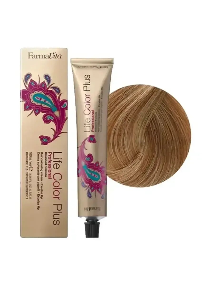 Краска для волос Farmavita Hair Coloring Life Color Plus Prof, Перманентный краситель с низким содержанием аммиака, 9.8