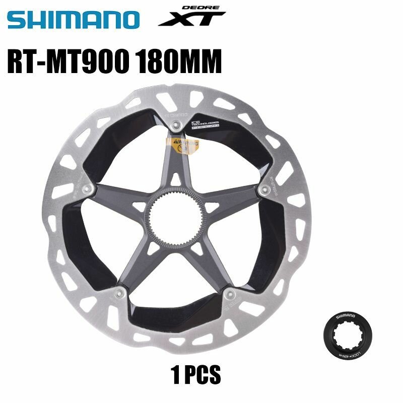Shimano XTR RT MT900 Ice Freeze Technology Велосипедный центральный стопорный диск MT Тормозной диск, 180 мм (1 шт.)-F D+F