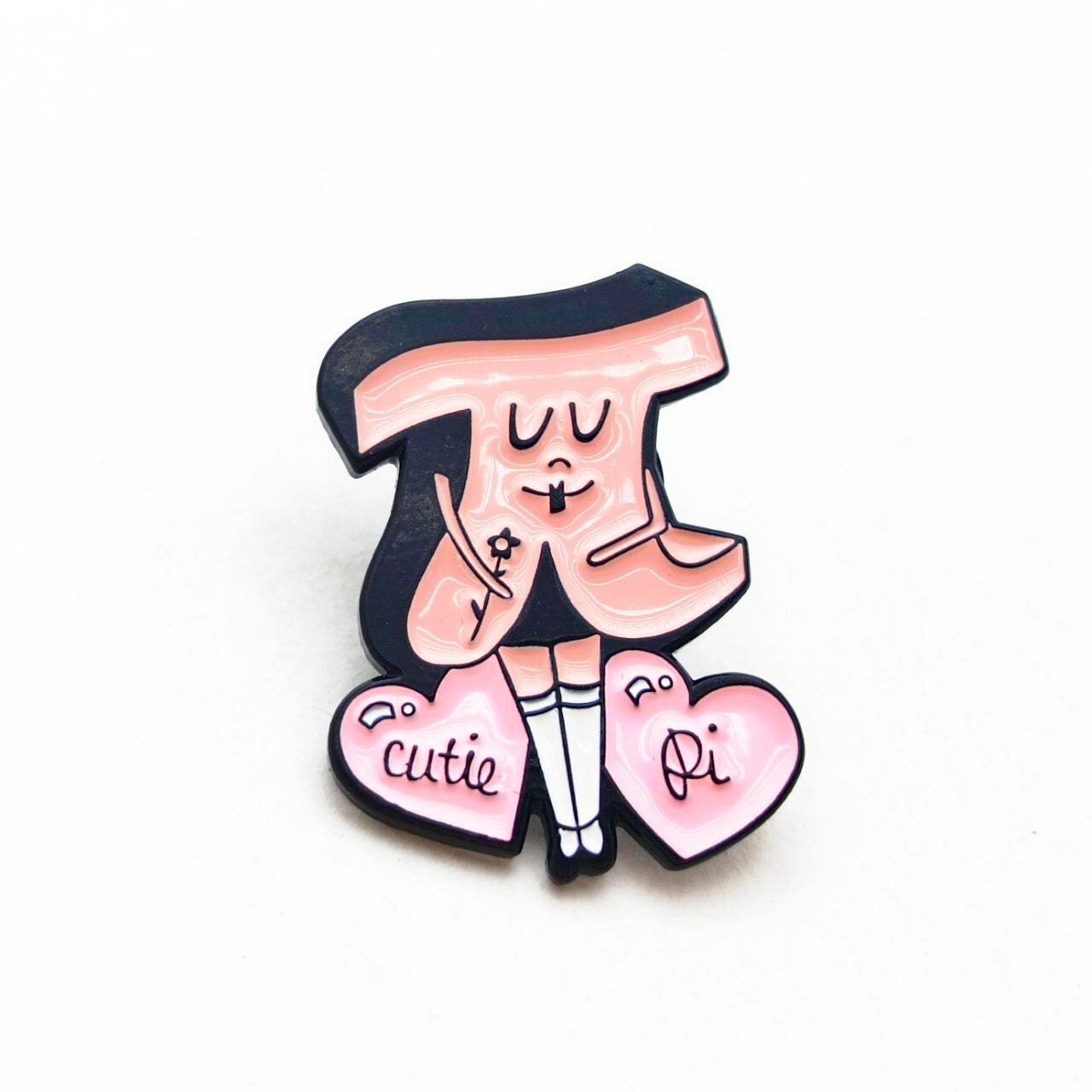 Значок математика для одежды, кепок и рюкзака "Красивая число Пи" / 1 шт.