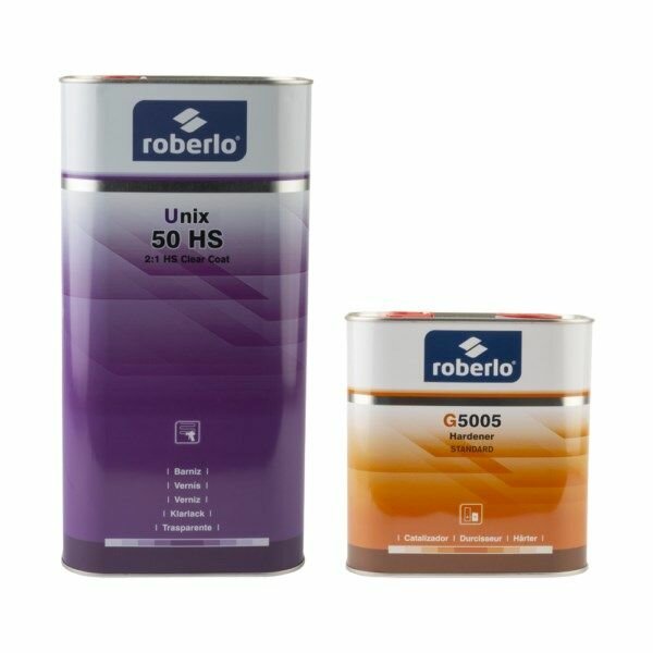Roberlo 2K UNIX 50HS Лак+Отвердитель G5005 стандарт 5л.+2,5л.