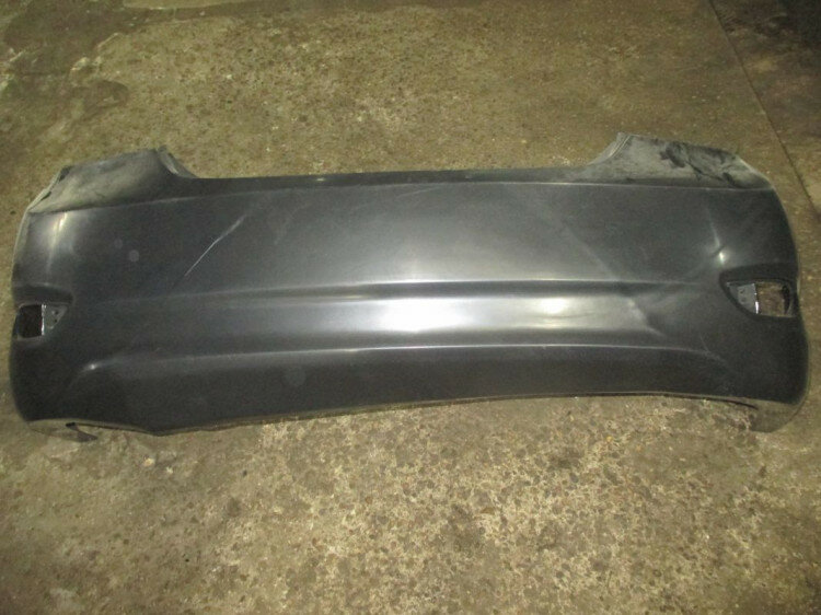 Бампер задний Хендай Солярис Седан 866114L000, 866111R000 до 2014 г без парктроников, - Hyundai/Kia