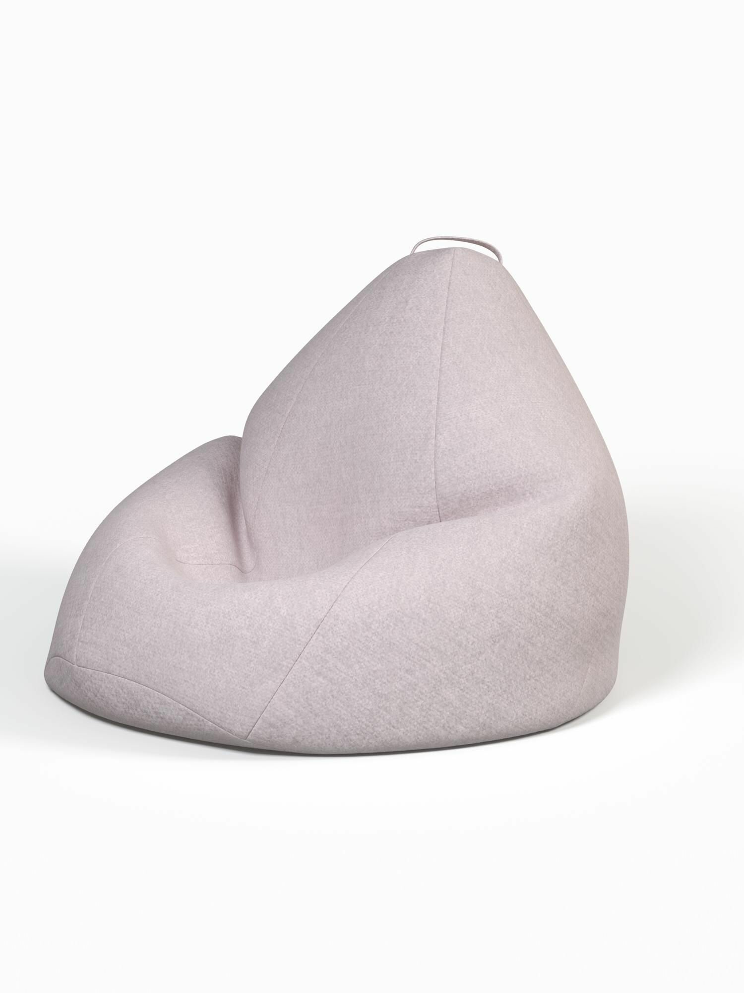 Кресло-мешок Manons Maison Ricco XXL, Трикотаж Сиреневый, 850х1250