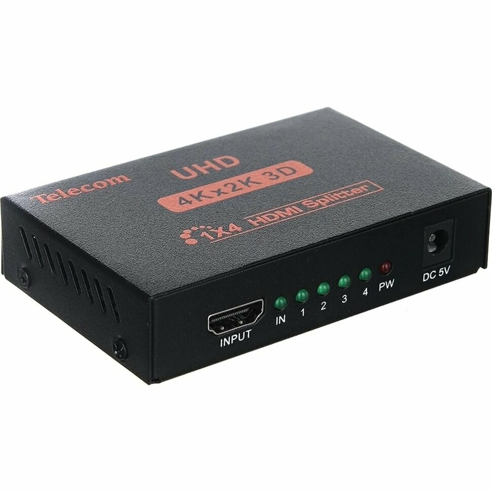 Разветвитель HDMI 1=>4 4k@30 HZ Telecom