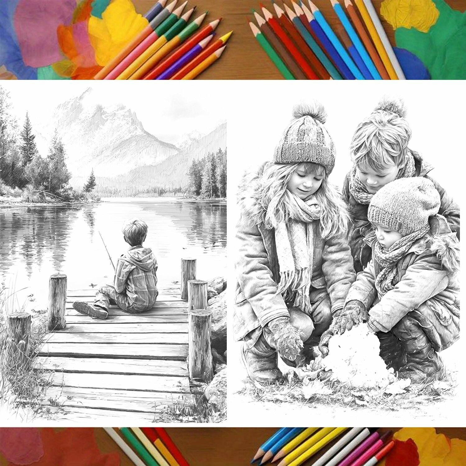 Раскраска на плотной бумаге. Для детей и взрослых, творчество для всей семьи. Хобби и развитие