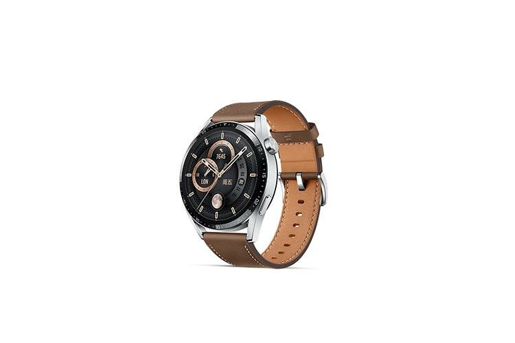 Умные часы HUAWEI WATCH GT 3 NFC, 46 мм, fashionable coffee leather strap