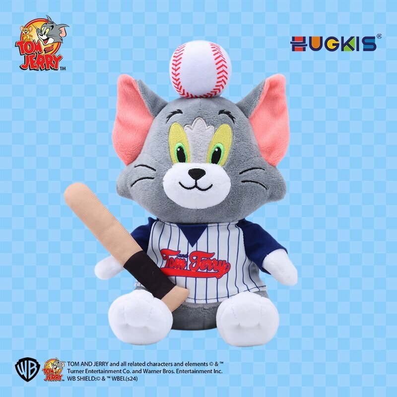 Оригинальные плюшевые игрушки Warner Tom and Jerry, спортивная серия, куклы и фигурки Тома и Джерри, украшения, подарки