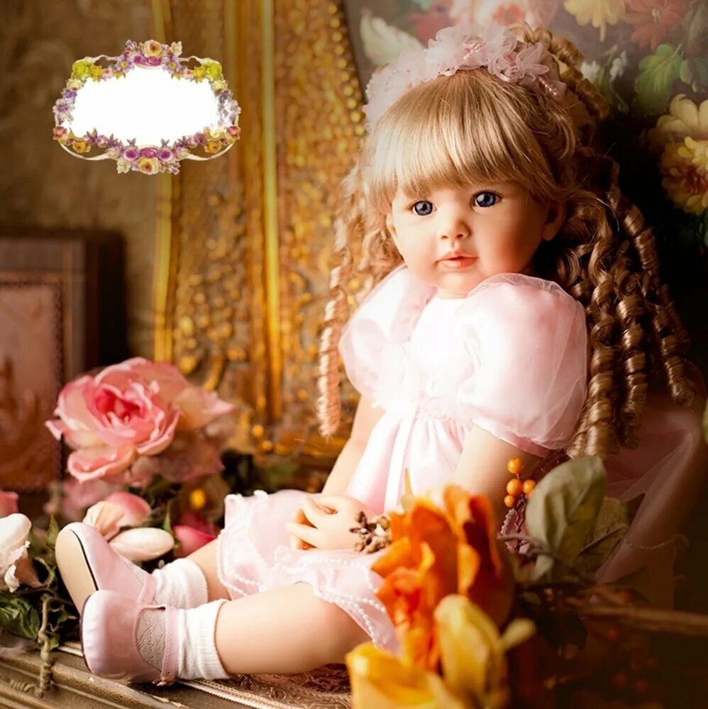 60cm BZDOLL Мягкая силиконовая кукла реборн Реалистичная игрушка для девочки