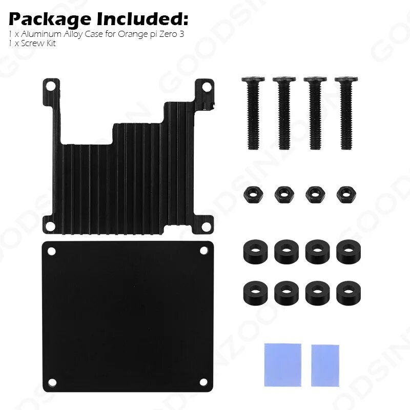 Алюминиевый корпус для пассивного охлаждения для Orange pi Zero 3, крышка коробки радиатора из алюминиевого сплава, защитный металлический корпус для Orange pi Zero 3
