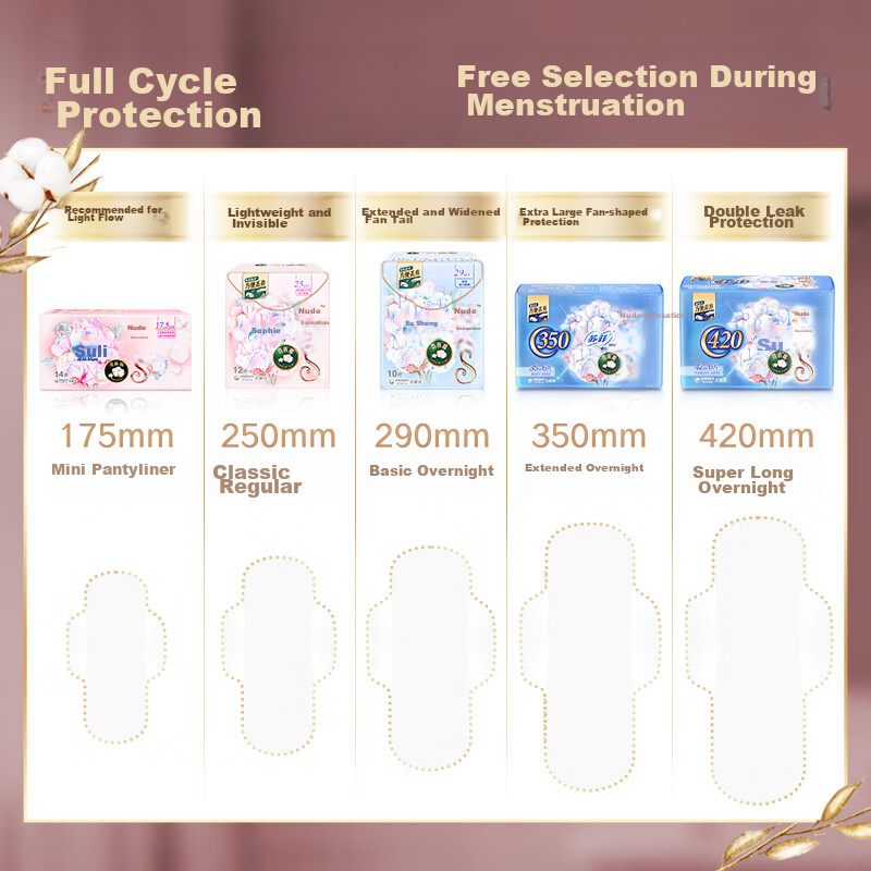 Sofy Bare Feel S Noble Cotton Daytime Sanitary Napkins, 250mm, 6 Pieces, Original Cotton, Quick-Absorbing, Breathable Menstrual Pads