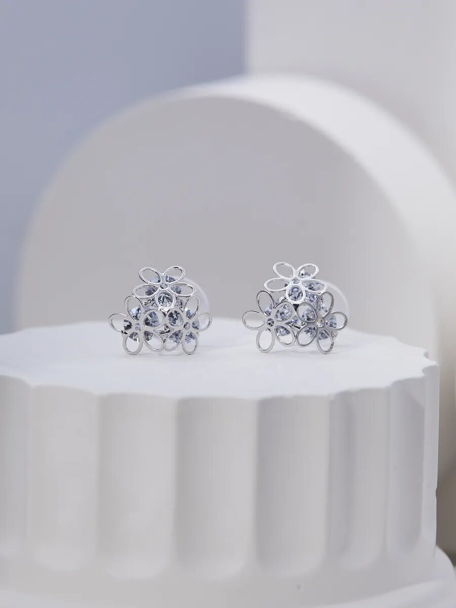 Серьги, фианит, циркон, кристалл