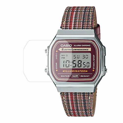 Скрин Мобайл защитный экран для часов Casio A168WEFL-5AEF из гидрогелевая плёнка прозрачная