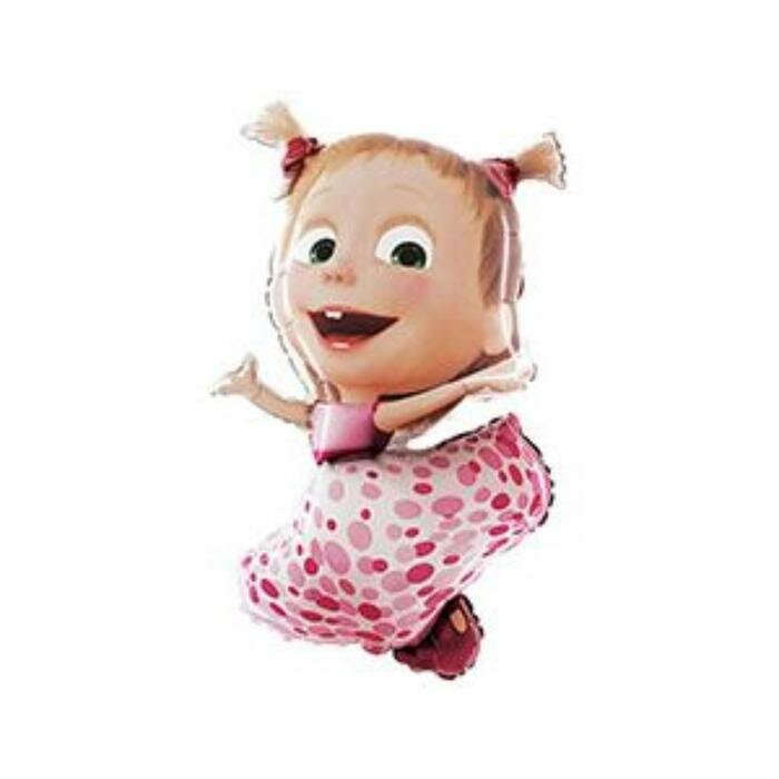 Воздушный шар Grabo фольгированный 41", "Маша с хвостиками" (1207-4222)