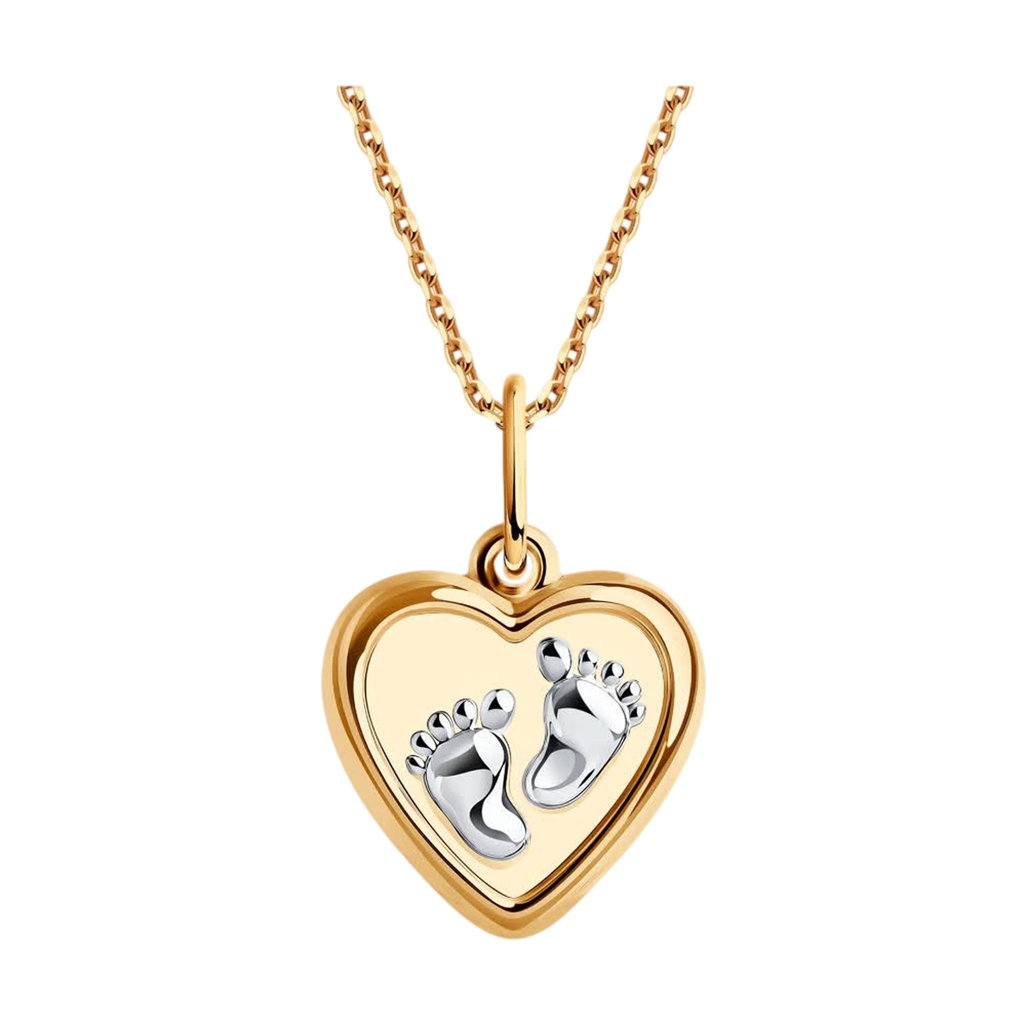 Подвеска, красное золото, 585 проба