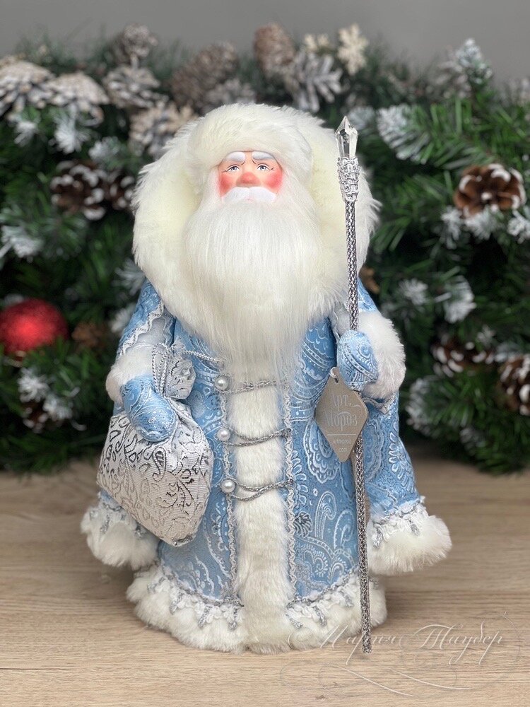 АртМороз Дед мороз русский 33см, новогодняя игрушка под ёлку, авторская кукла ручной работы