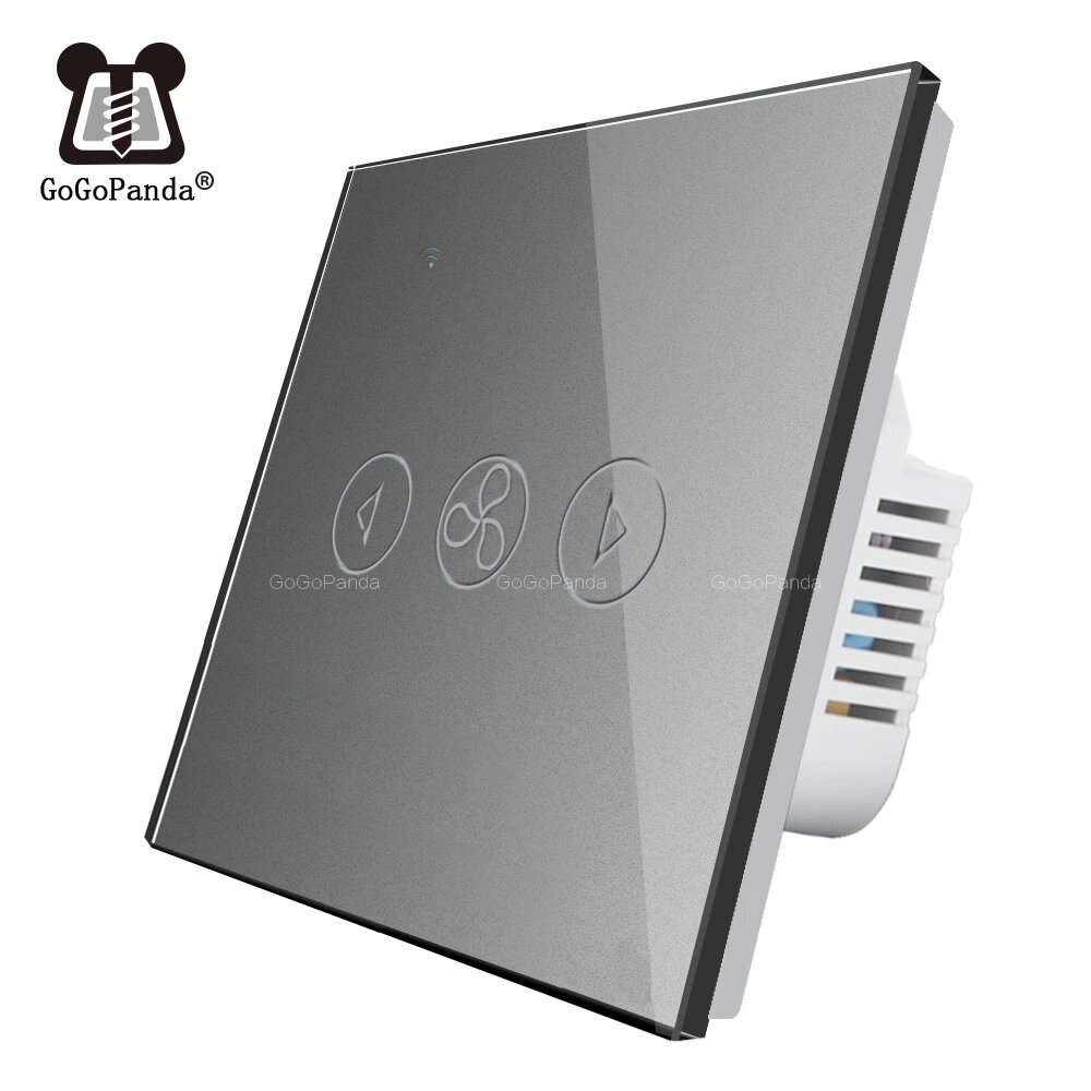 GoGoPanda WiFi сенсорный диммер для вентилятора 220В серый