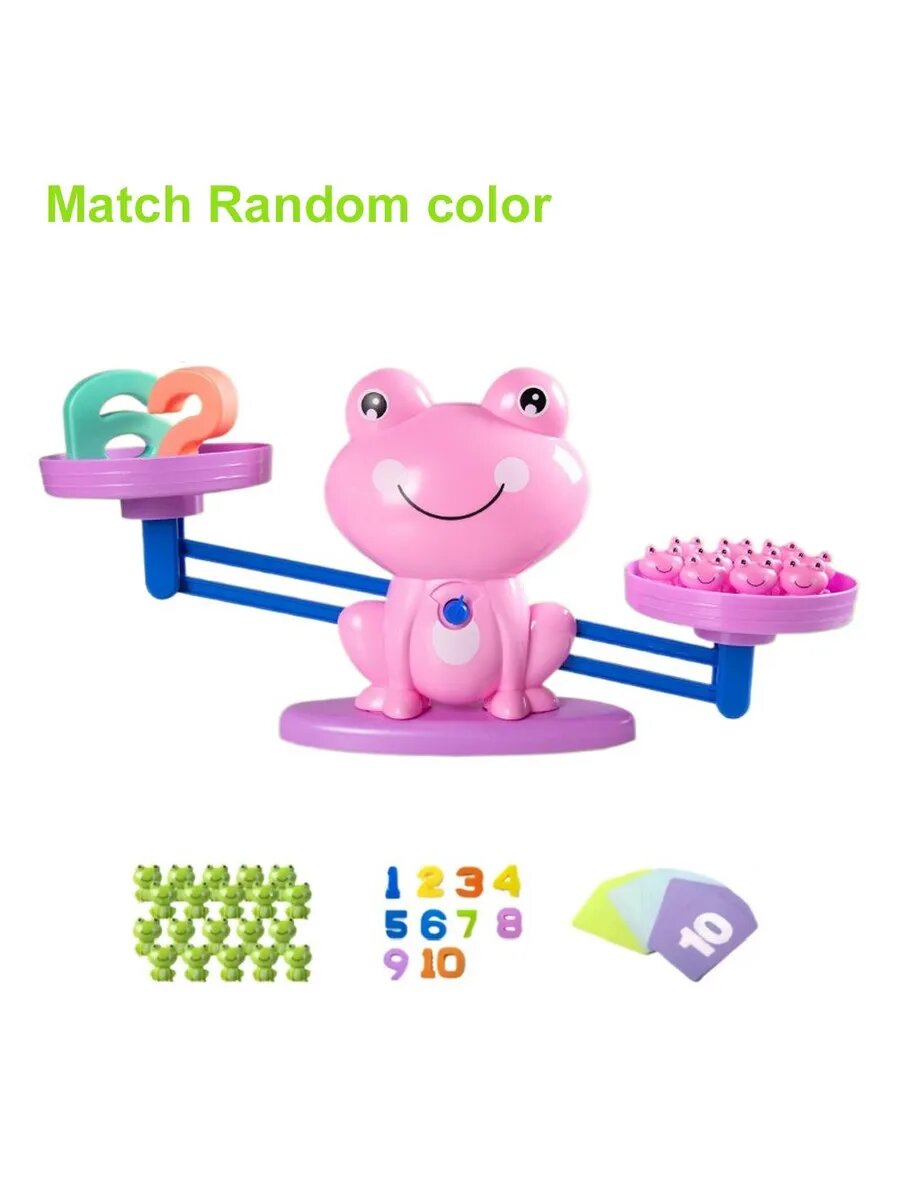 Детская игрушка-весы с лягушачьим балансом