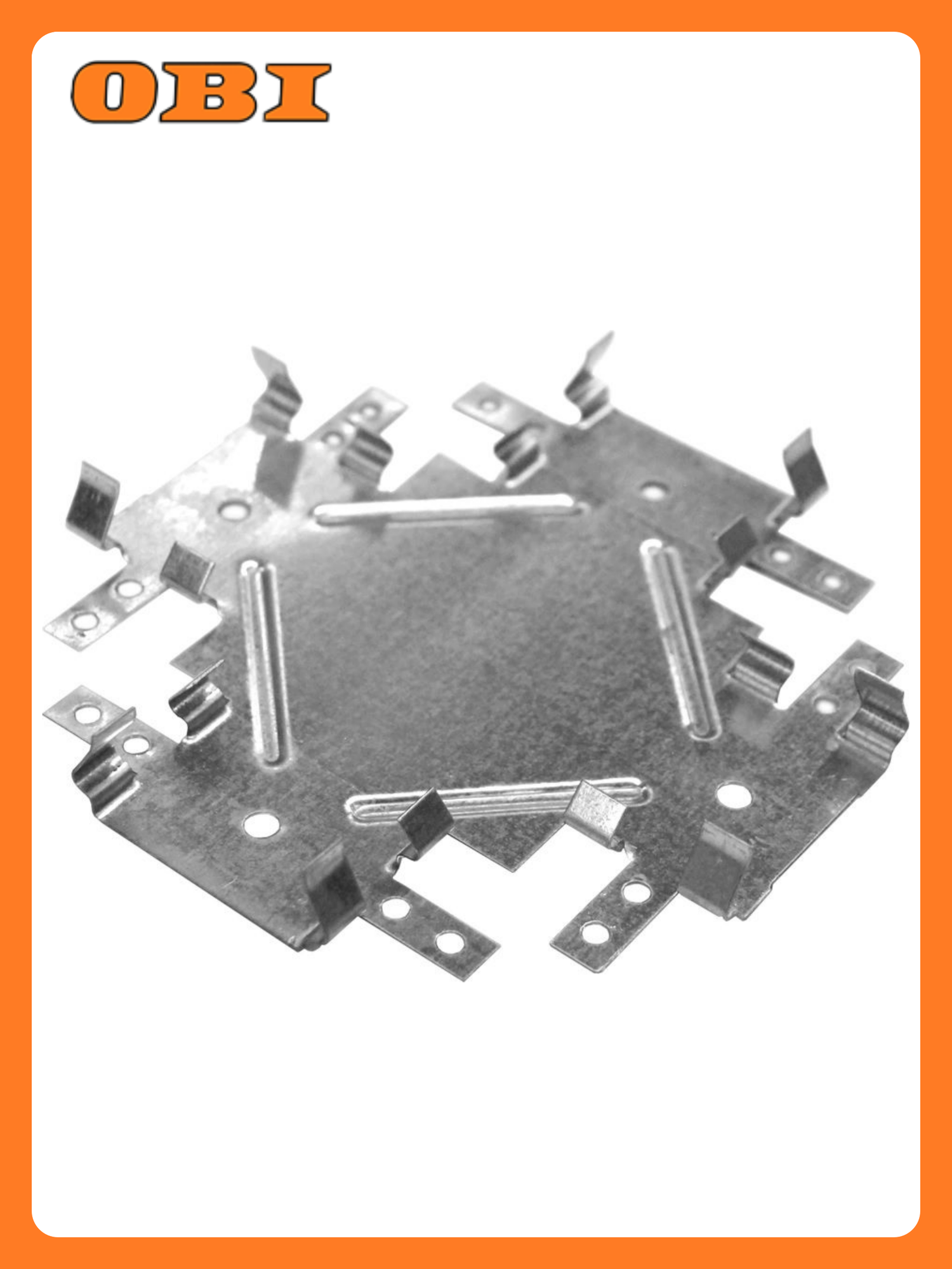 Соединитель РБМ Construction, хромированный, сталь, 60х60х0,9мм, 50 шт