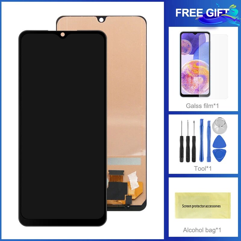 Экран дисплея A32 для Samsung Galaxy A32 A325 A325F A325F/DS ЖК-дисплей + замена дигитайзера сенсорного экрана с рамкой Black No Frame