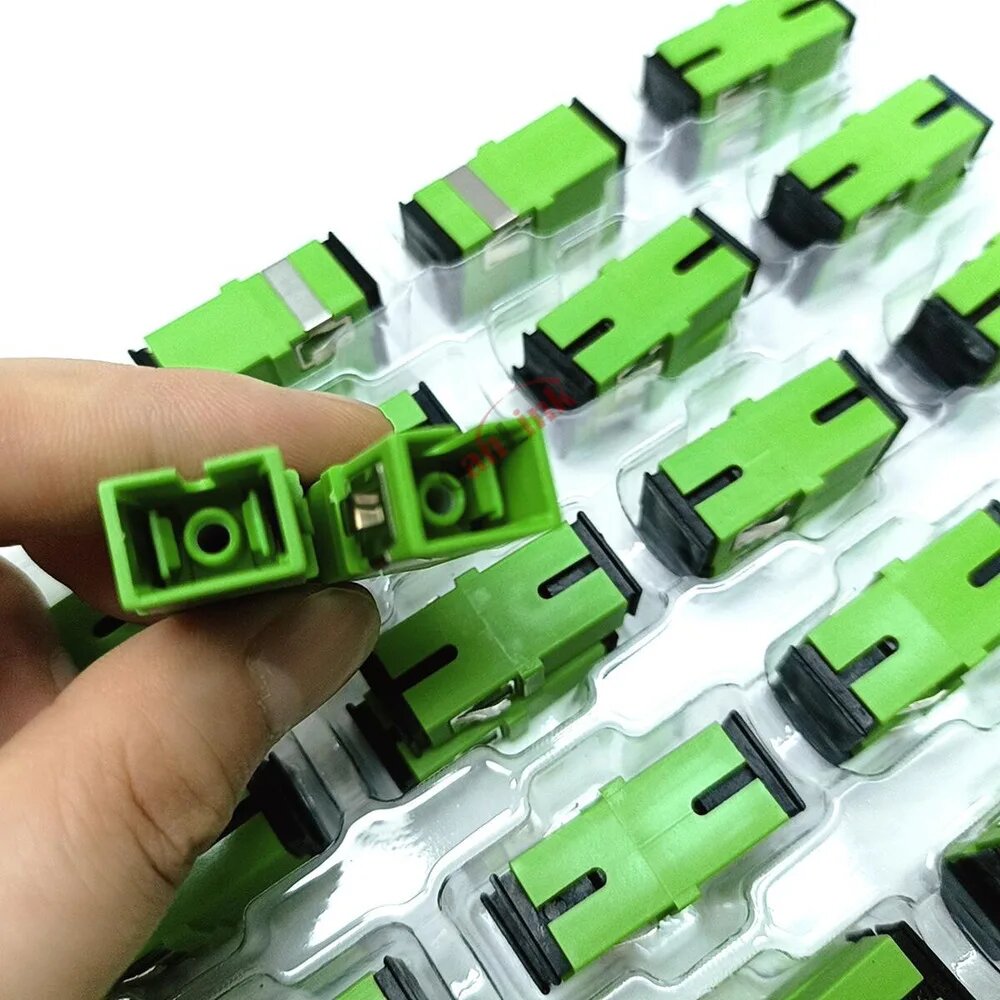 Одномодовый оптоволоконный адаптер SC APC AnnLinkee 100PCS NO EarSCAPC