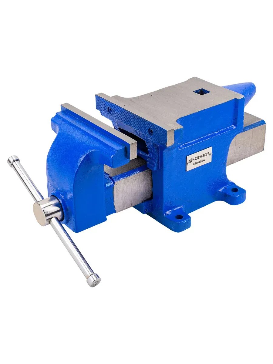 Тиски слесарные 150 мм с наковальней настольные