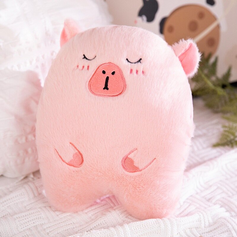 Подушка-грелка для рук в виде мультяшной капибары — идеально подходит для девочек, для дневного сна в офисе или в классе.