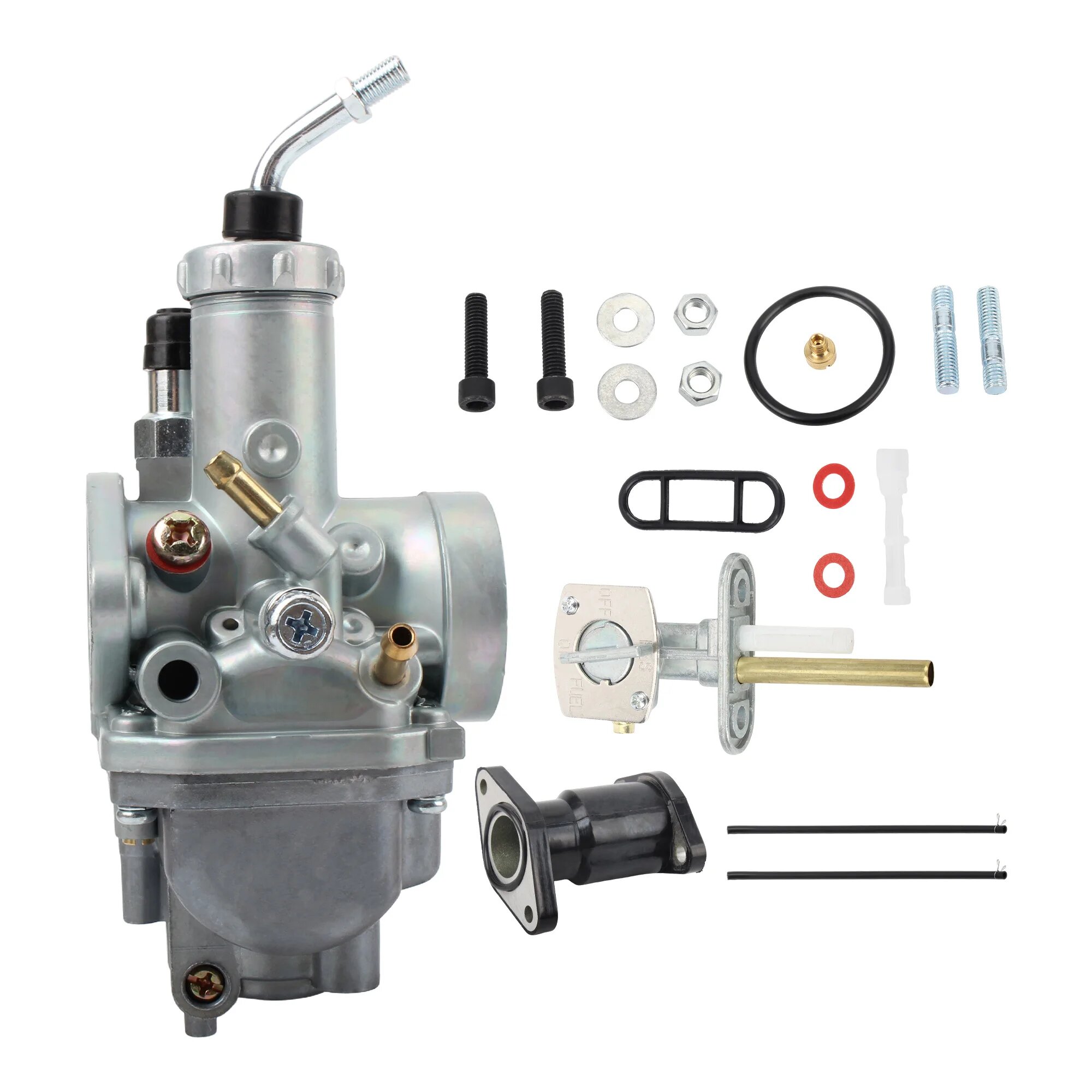 Карбюратор для мотоцикла ATV для Yamaha Breeze 125 1989-2004 YFM125 Grizzly 125 2004-2013 с впускным клапаном топливного клап.
