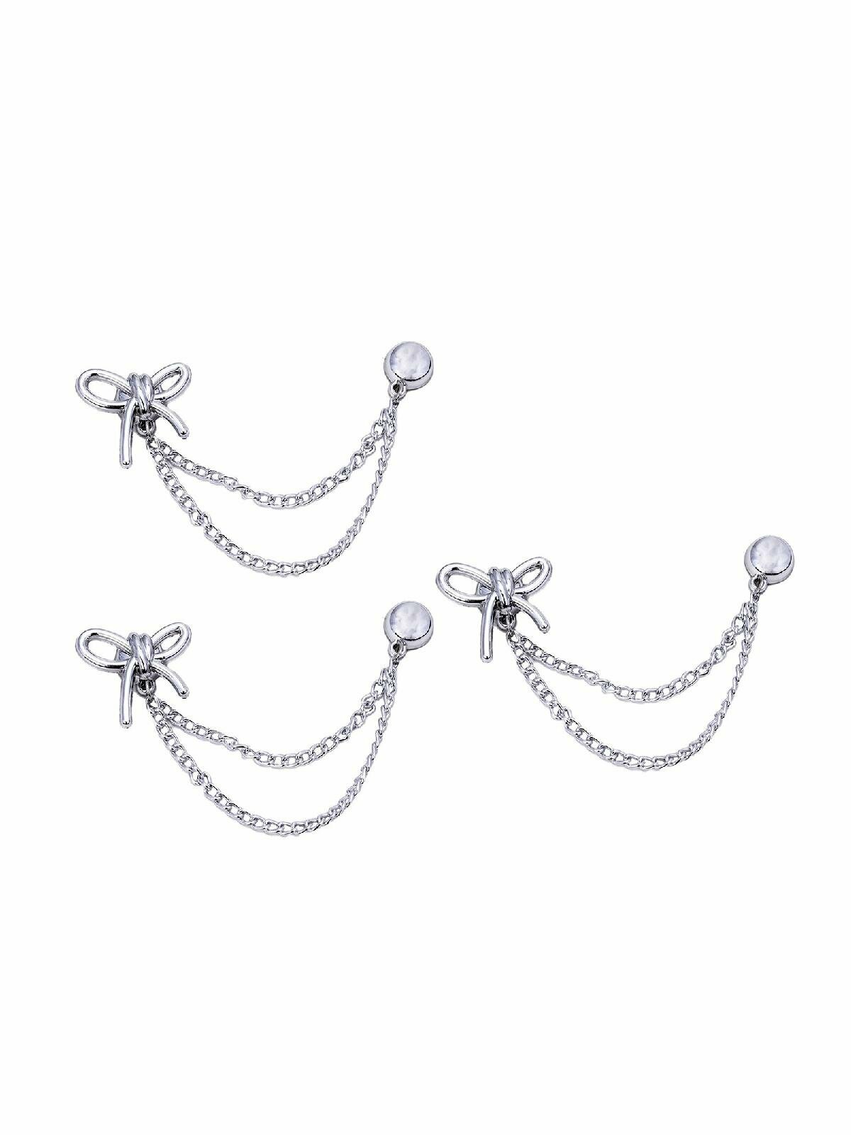 3 шт Бантов, Магнитные пряжки, Магнитные Зажимы для одежды, Съемные Магнитные булавки