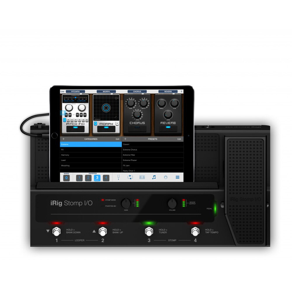 Электрическая гитара IK Irig Stomp I / O контроллер педали