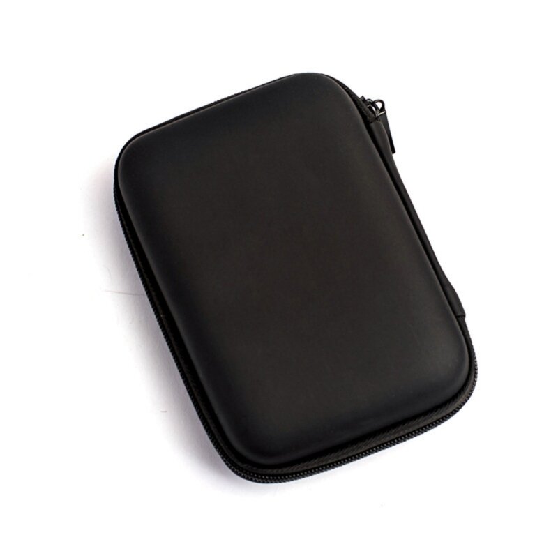 1 подходит для 2,5-дюймового мобильного жесткого диска, гарнитуры, кабеля для передачи данных, водонепроницаемой и защищенной от падения сумки для хранения EVA-черный