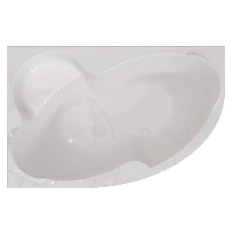 Акриловая ванна Radomir Vannesa Ирма 3 2-01-0-1-1-229 L 160x105, с каркасом, угловая, левая, пристенная, белая, глянцевая, асимметричная, с сиденьем, антискользящее покрытие