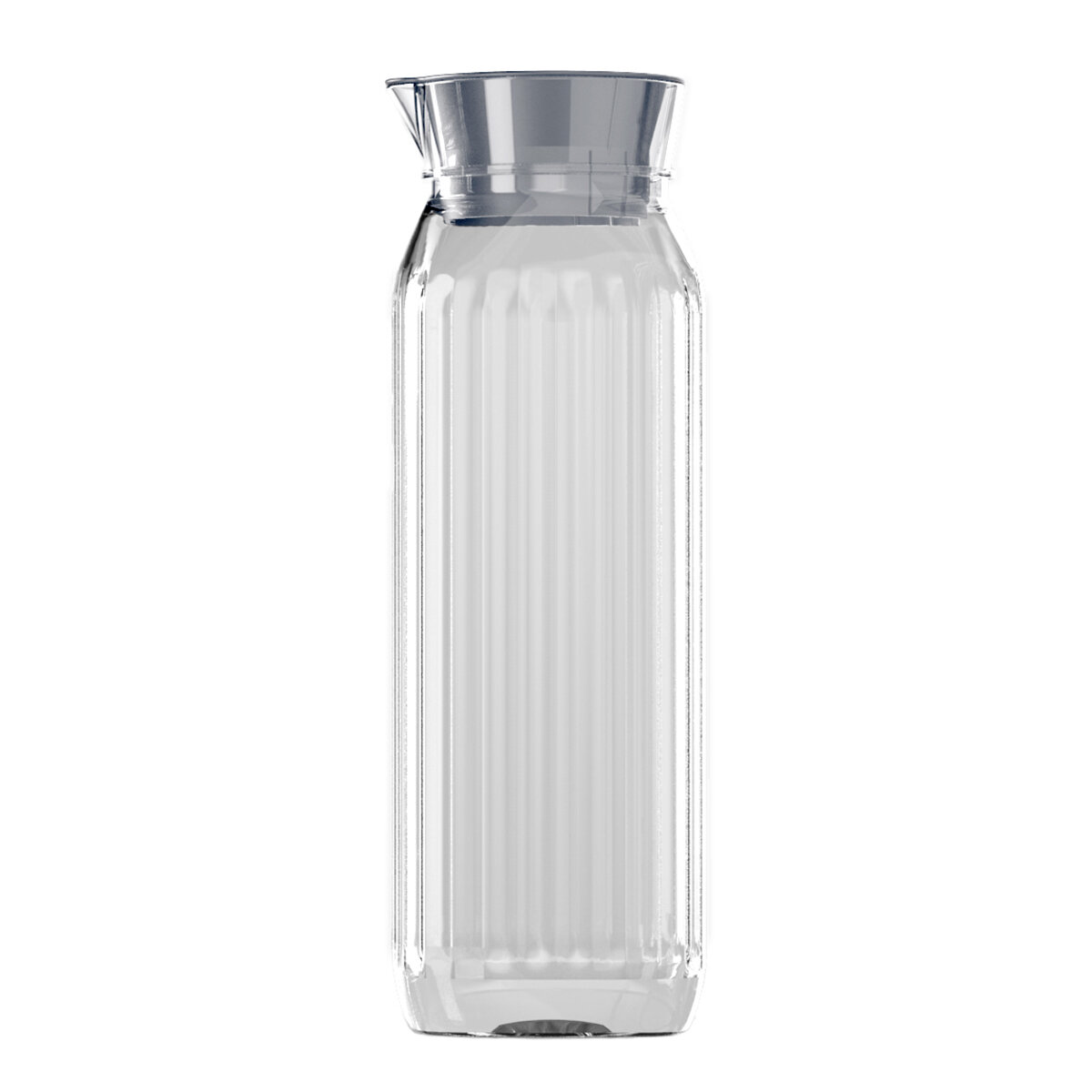 Кувшин для холодных напитков Бытпласт Rossi, пластик, 1,4 л, серый металлик