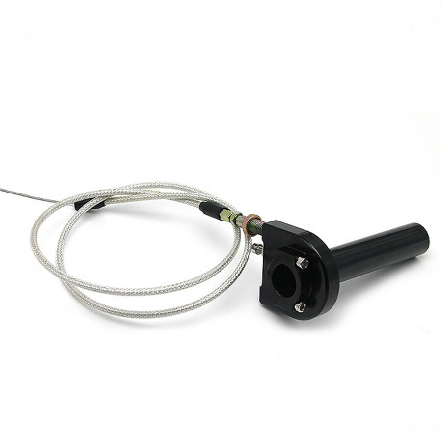 CNC алюминиевая рукоятка акселератора Quick Twister + трос для мотоцикла 22 мм руль мотоцикла, скутера, ATV, UTV 50-125