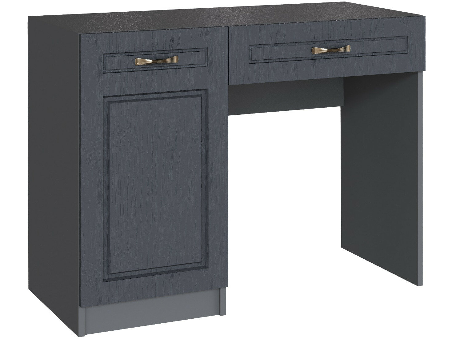 Стол косметический с ящиком и дверцей, Графит серый/Лунный кратер