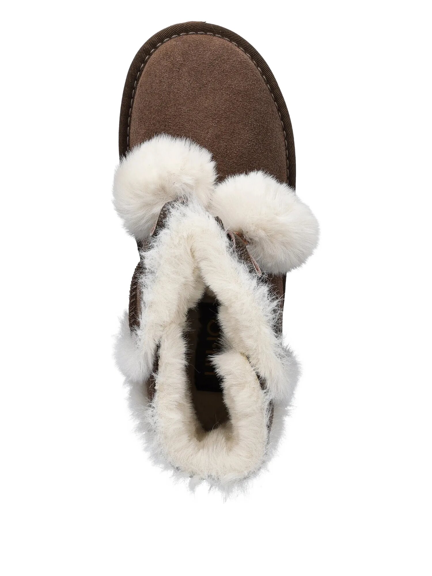 Ботинки LIU JO Faux-fur pompom boots, размер 37, brown — фото 1