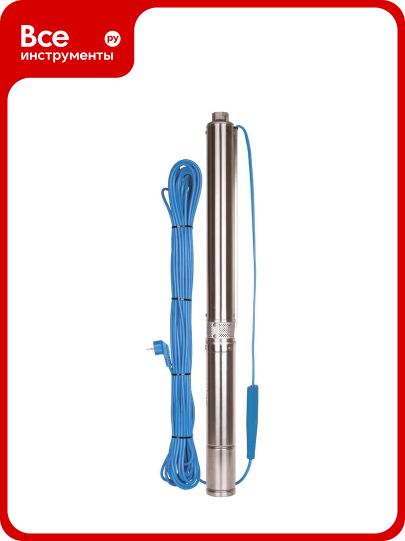Скважинный насос AQUARIO ASP3E-65-75 с встроенным конденсатором, кабель