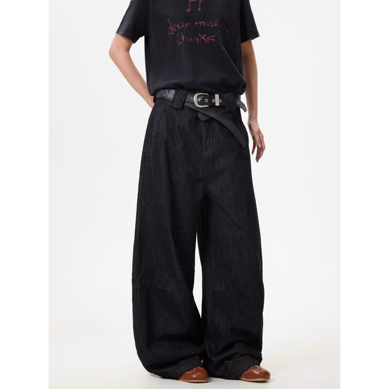 JYL Женские Джинсы Карго Винтаж Многокарманные Широкие Высокий Улица Деним, Размер_XL