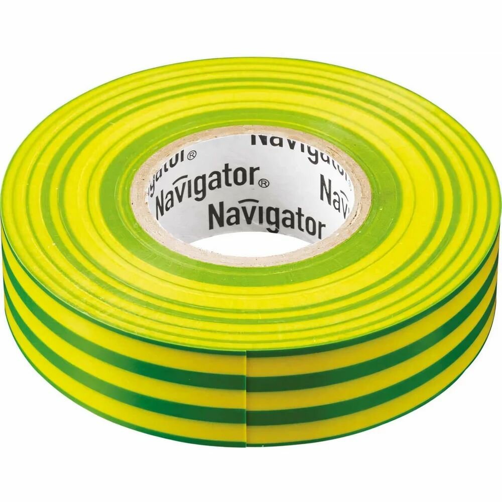 Изолента ПВХ Navigator 19х20м жел/зел. NIT-A19-20/YG 71115