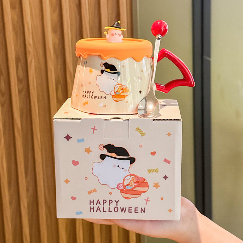 Милая керамическая кружка в виде привидения — отличный подарок на день рождения, идеально подходящий для лучших подруг или в качестве подарка к началу учебного года/выпускному.