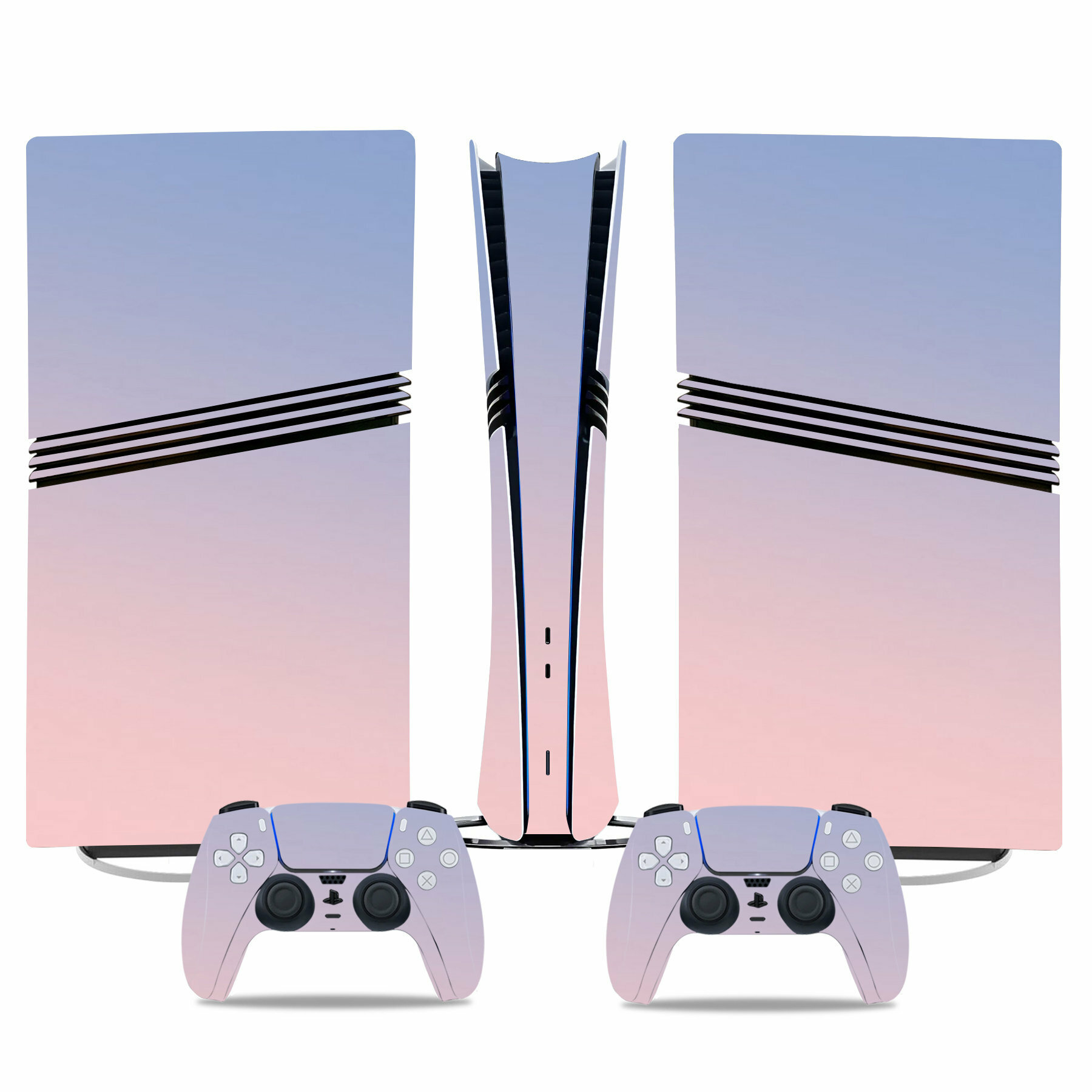 Наклейки для PS5 Pro, наклейки на весь корпус, наклейки для игровой консоли PS5 Pro, защитные пленки для экрана, наклейки для контроллера.