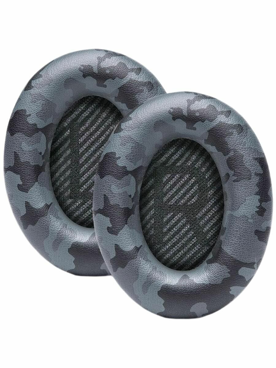 Сменные амбушюры с охлаждающим гелем для наушников Bose QC 35 от Wicked Cushions, цвет Black Camo