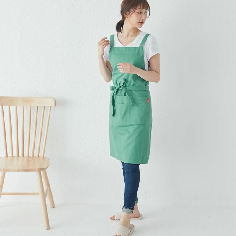 Фартук H-типа, полностью из чистого хлопка, японский стиль, внешняя торговля, Корея, Япония, фартук для дома, прямые продажи от фабрики, в наличии, обработка