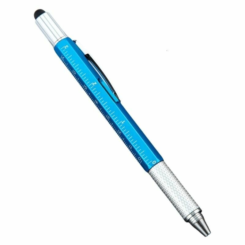 6 в 1 многофункциональная шариковая ручка, Небесно-голубой