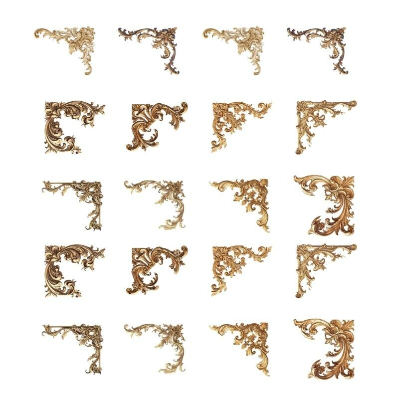 20 шт. винтажные эмбоссированные уголки для скрапбукинга, Возраст журнала