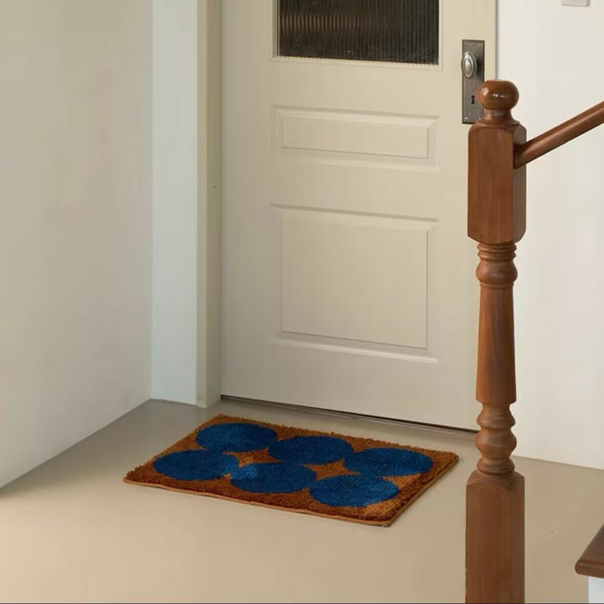 Скандинавский простой тафтинговый коврик для спальни, ванной, водопоглощающий, нескользящий, флокированный, длинный плюшевый мягкий коврик для окна