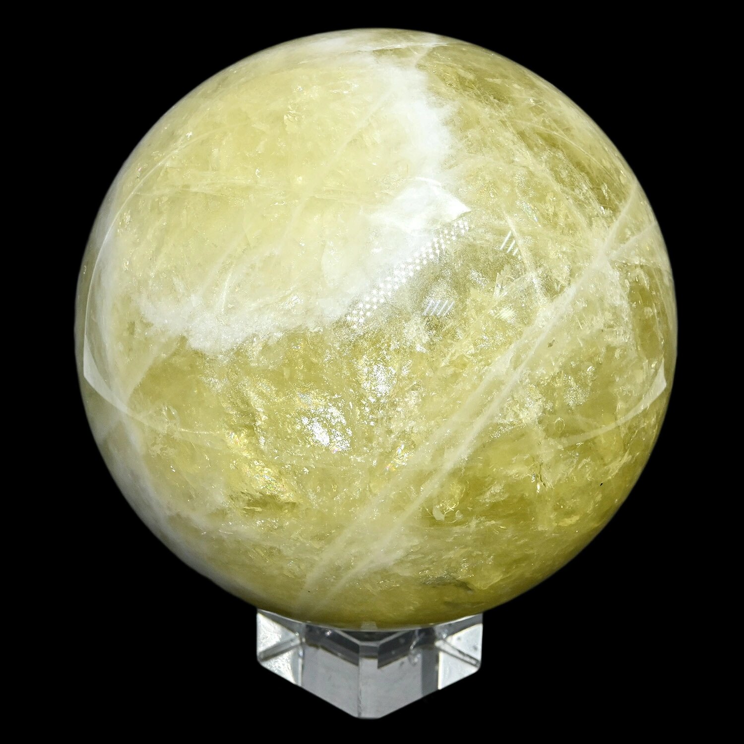 Шар из цитрина, диаметр 125мм, 3105г .