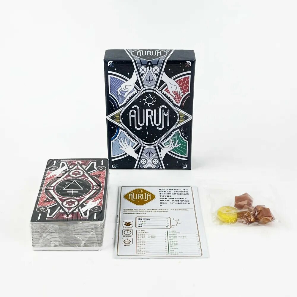 AURUM: Алхимическая тактическая игра для семейных вечеров Карточная стратегия Веселье в настолке