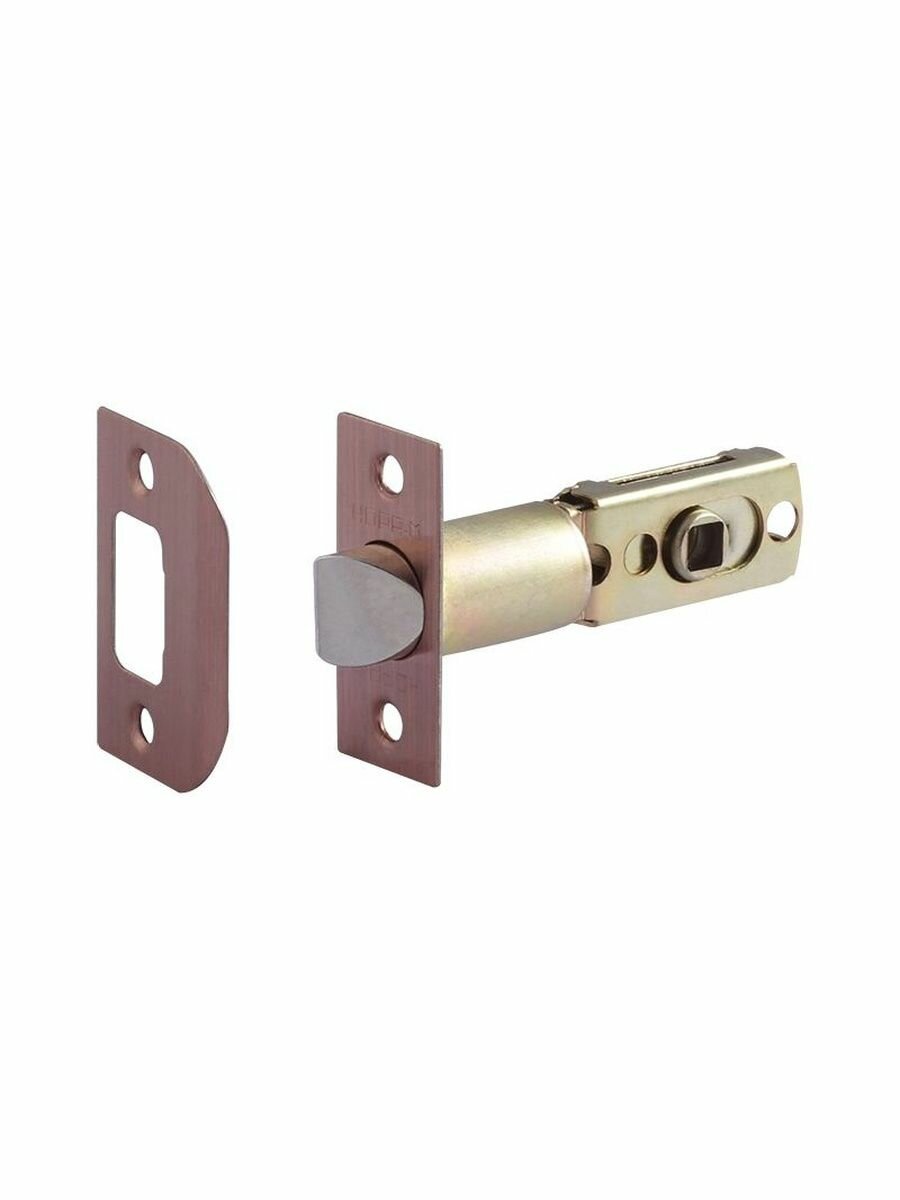 Защелка врезная межкомнатная 60-70 мм AC /медь/