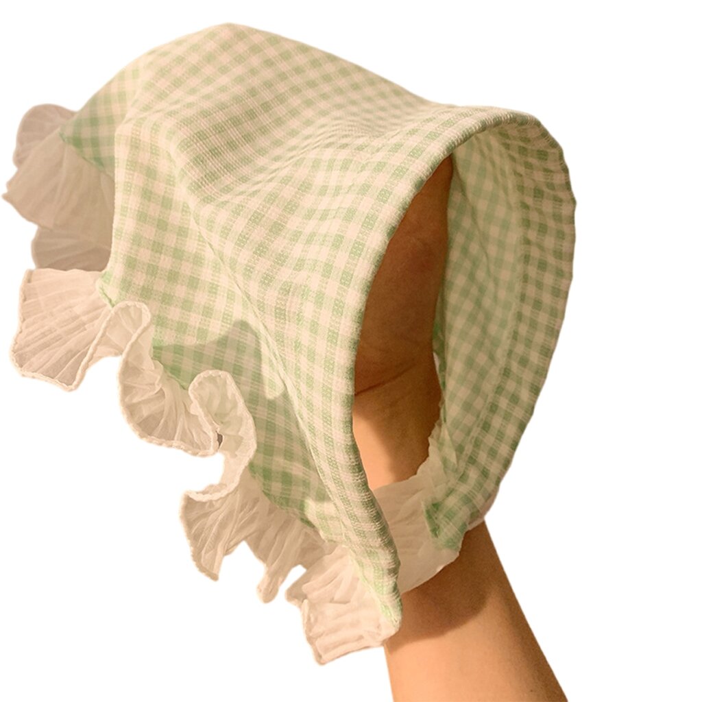 Французская Клетчатая Лента Для Волос Банданы Элегантный Треугольный Головной Платок Головной Убор Аксессуар для Волос для Разных Типов Волос