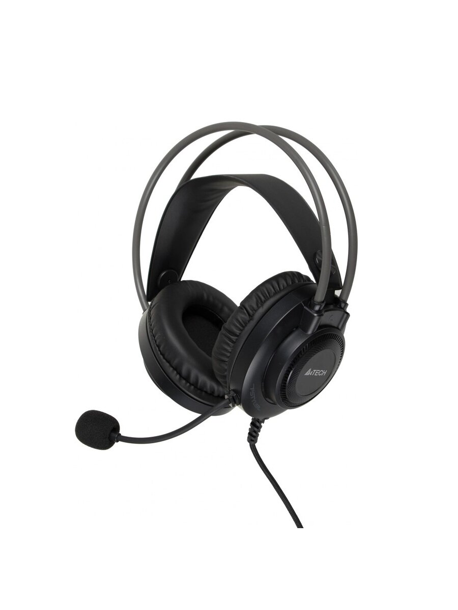 Наушники A4Tech FH200U Grey, закрытые, стерео, от 20 Гц до 20 кГц