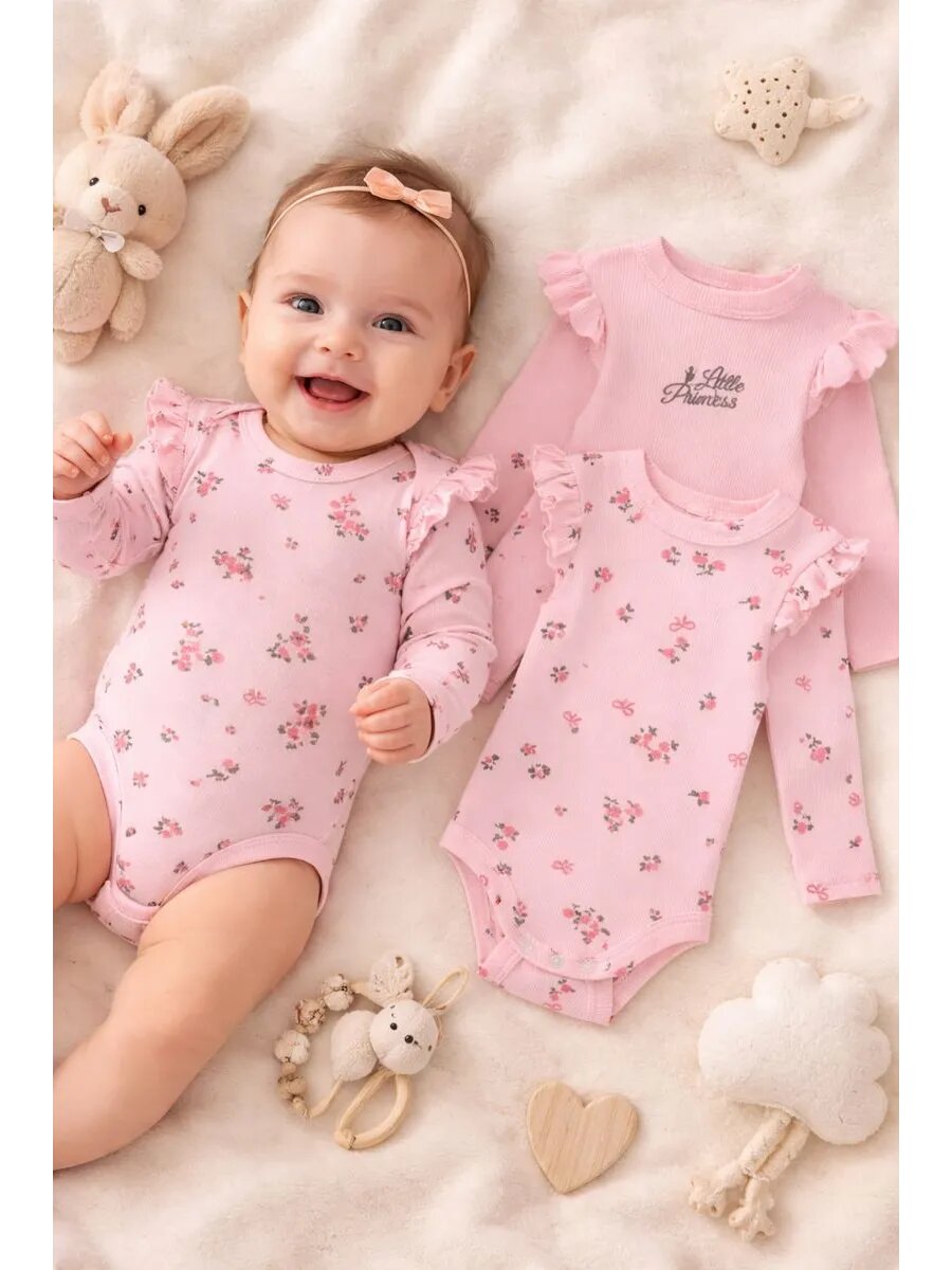 Боди для малышей, комплект из 2 шт.